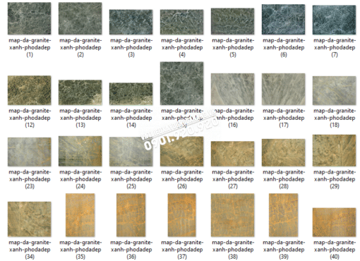 [LƯU TRỮ NGAY] 336+ map đá granite sketchup | Phố Đá Đẹp